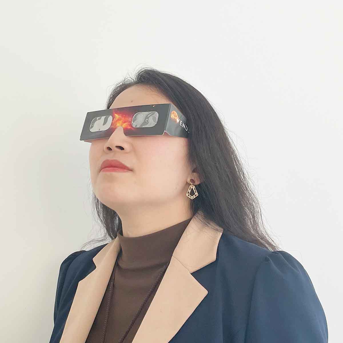 SV235 Paper Solar Eclipse Glasses 5 Pack Certified Safe Shades - Direct ...